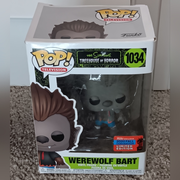 Funko | Toys | New Pop Television Werewolf Bart 34 The Simpsons ...